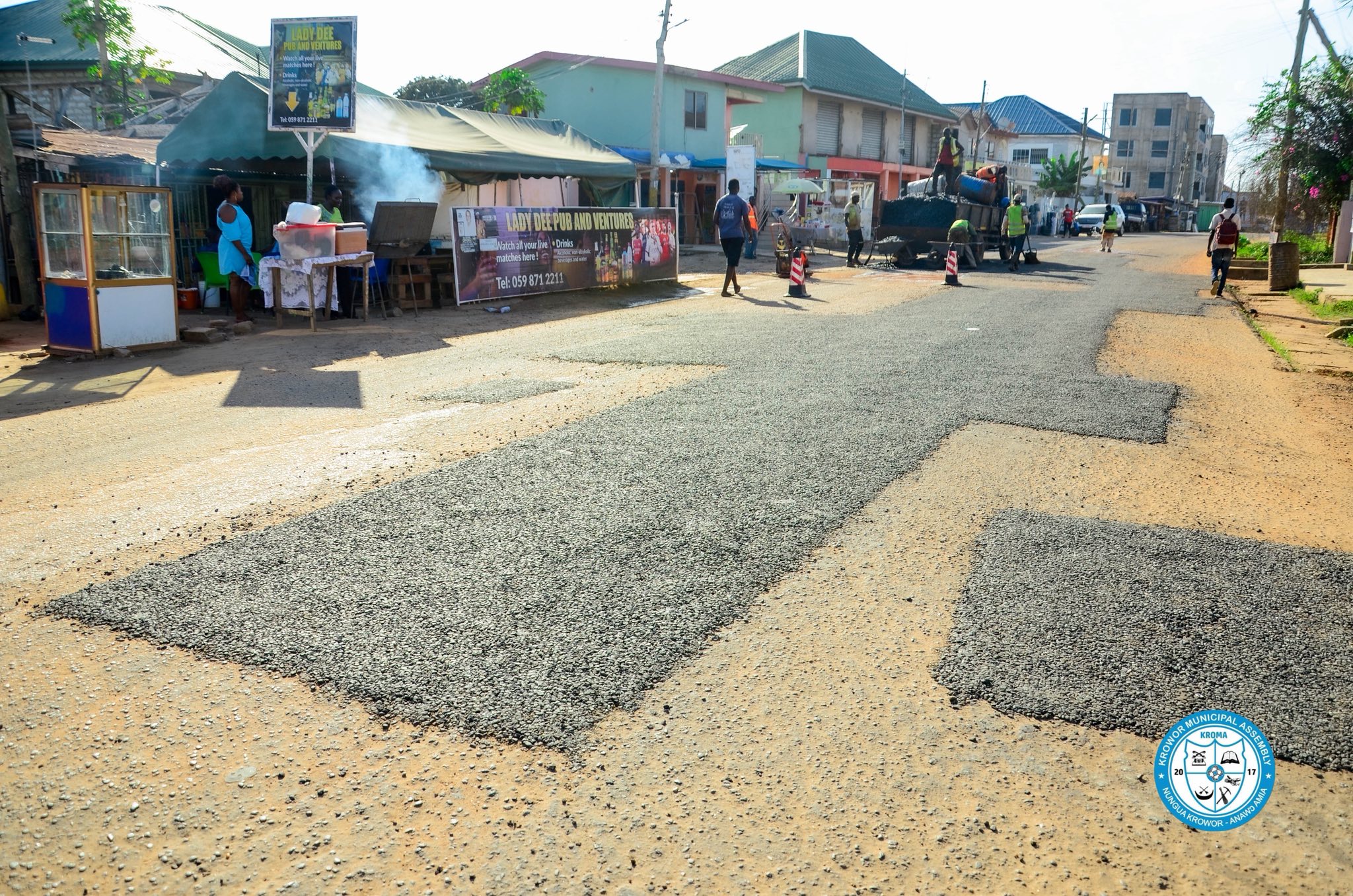 FIXING OUR ROADS, ONE PATCH AT A TIME – Krowor Municipal Assembly